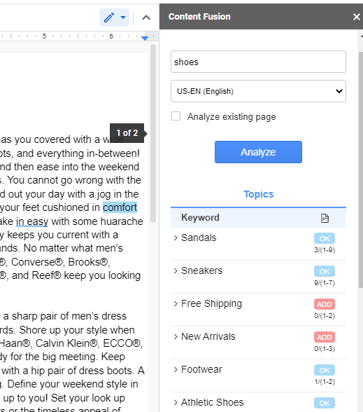 How to Bring Content Fusion’s Insights into Your Writing Environment