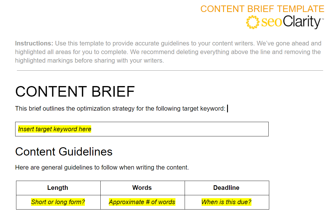 Free SEO Tools and Templates | seoClarity