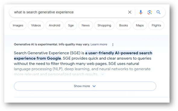 Google's Search Generative Experience In Google Labs (A Retrospective)